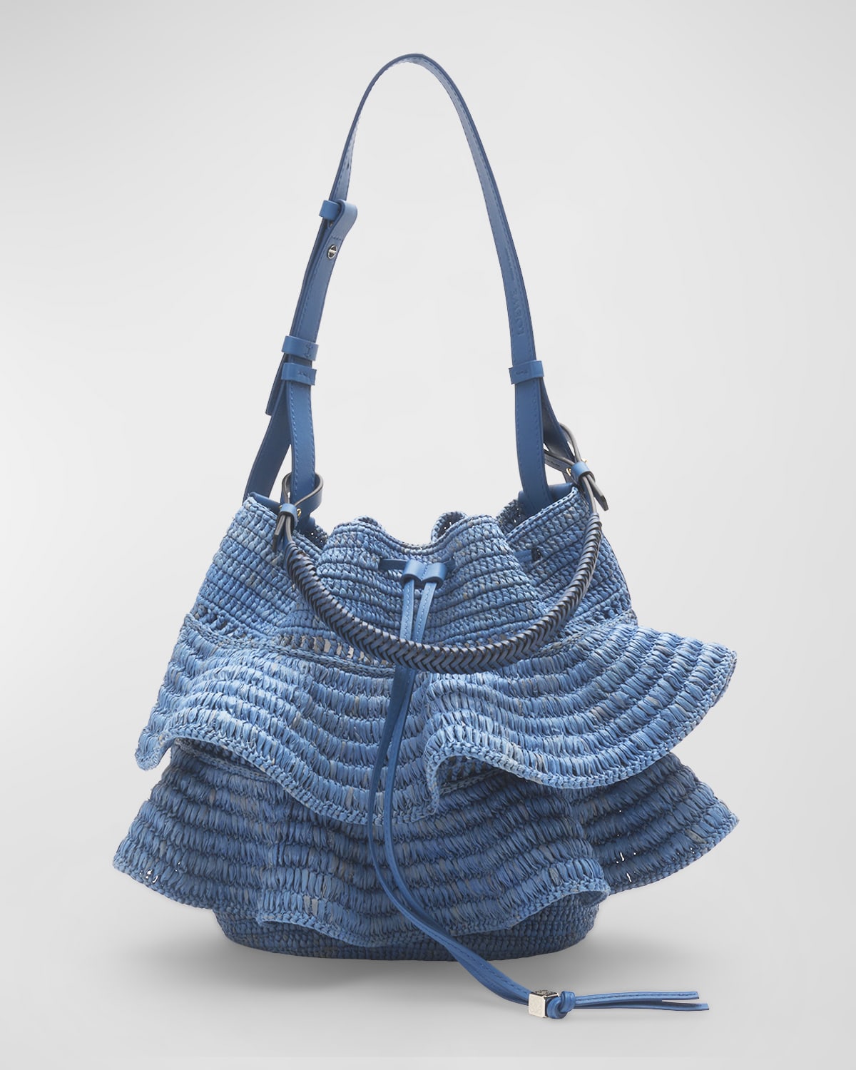 Loewe x Paula’s Ibiza Logo Leaf Raffia Tote Bag | Neiman Marcus
