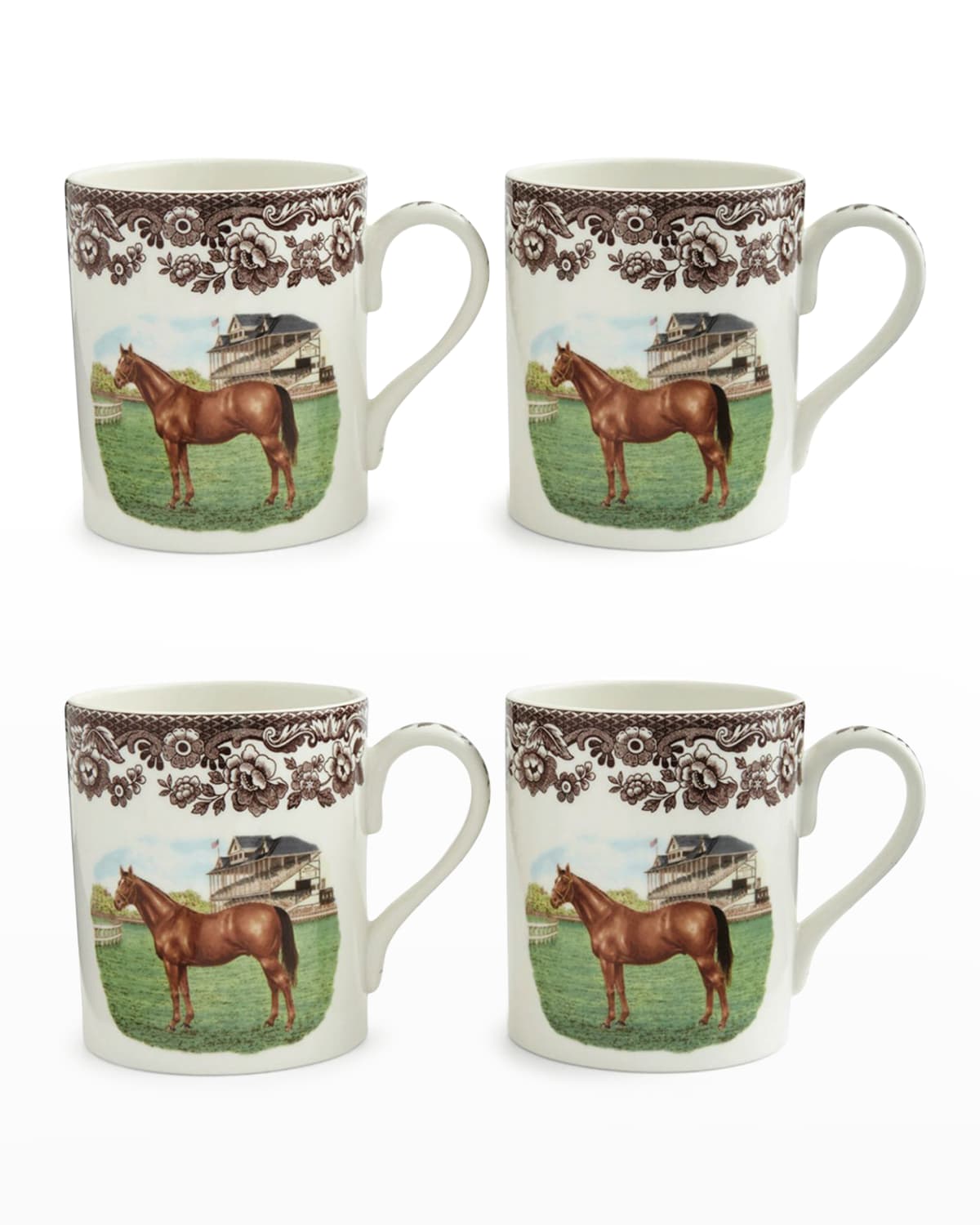 Spode Paint Horse Mug, Set of 4 | Neiman Marcus