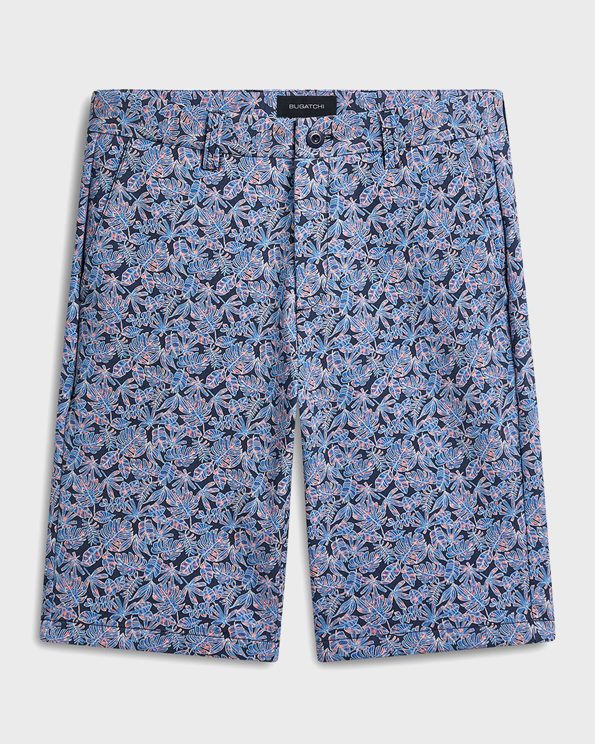 Bugatchi Men's Theo OoohCotton Tech Shorts - Floral | Neiman Marcus