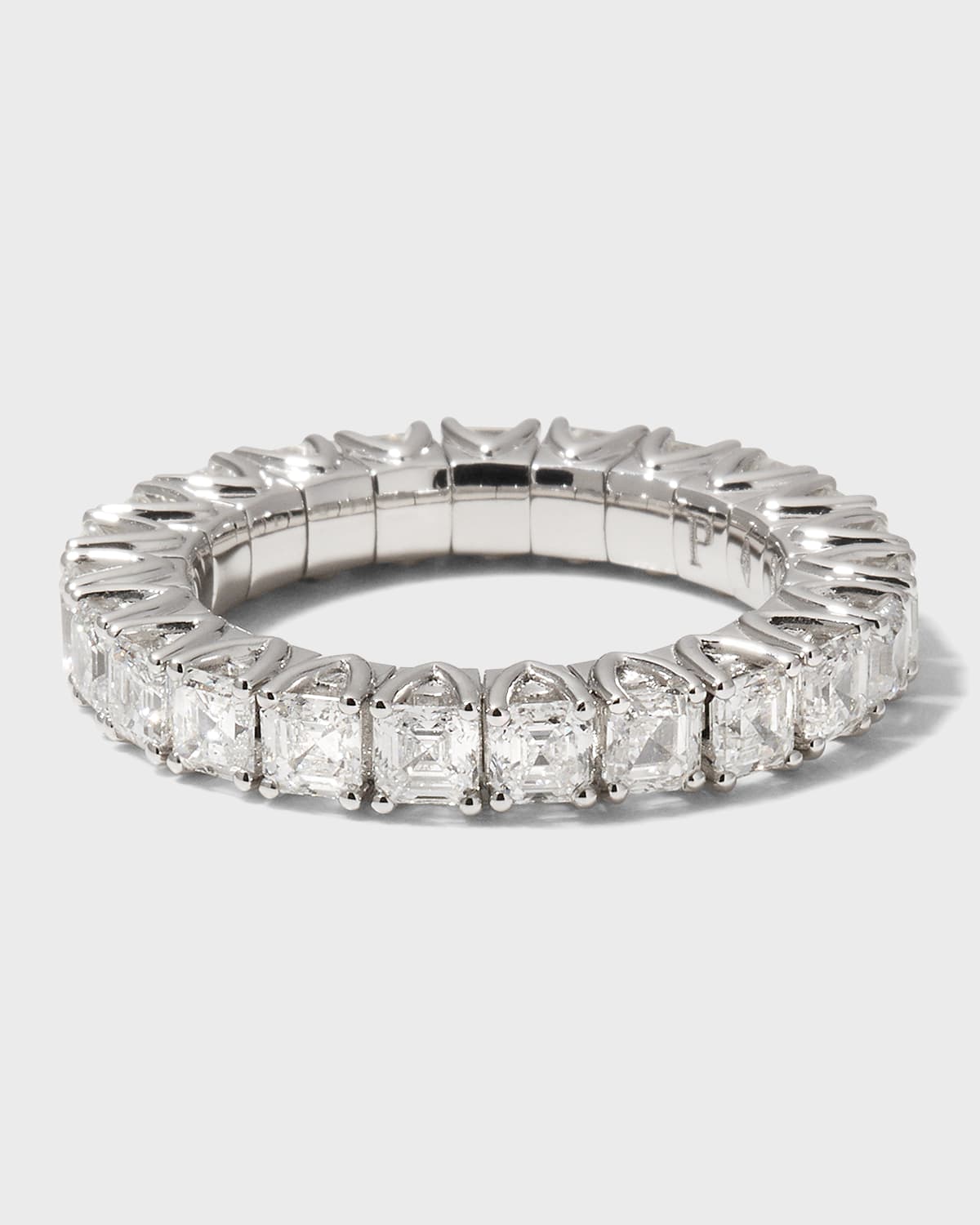 Rahaminov Diamonds 18K Yellow Gold Emerald-Cut Diamond Decagon Ring ...