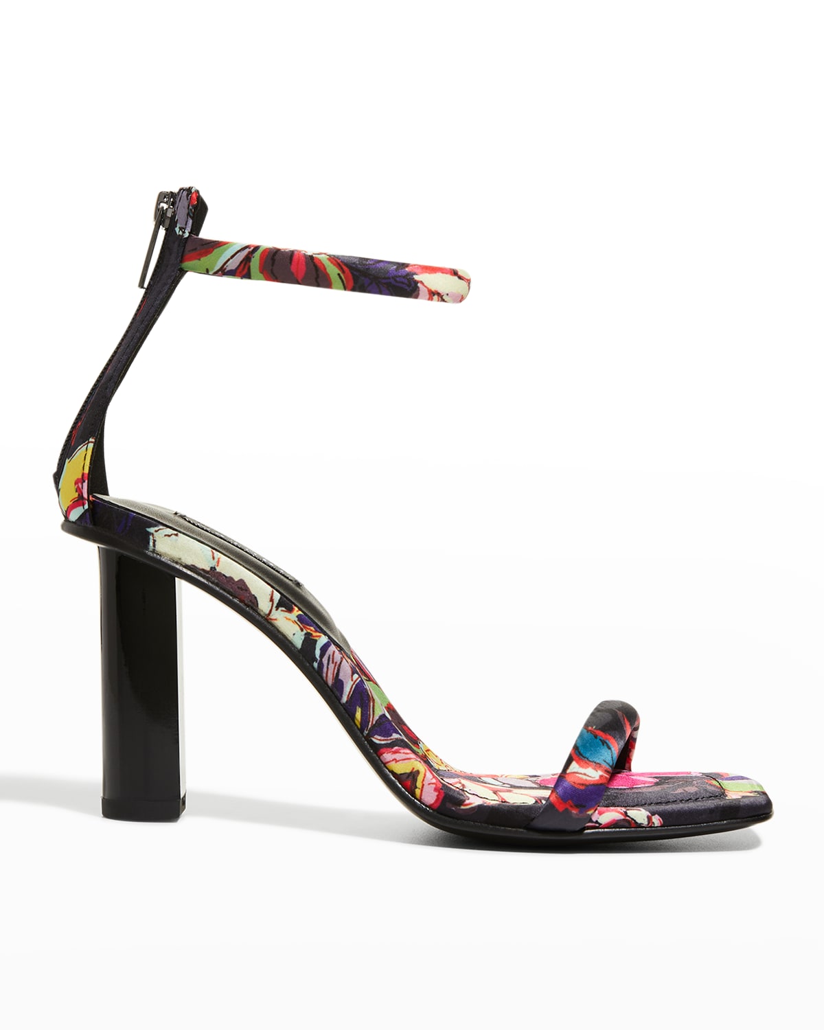 Natori Glow Leather Ankle-Cuff Sandals | Neiman Marcus