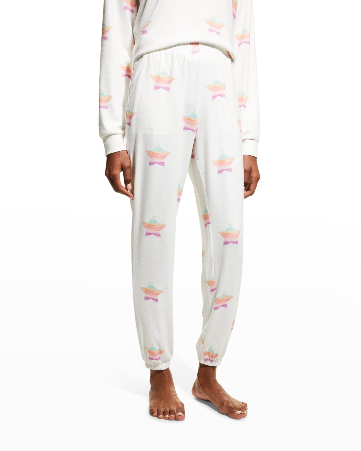 PJ Salvage Textured Essentials Ribbed Jogger Pants | Neiman Marcus