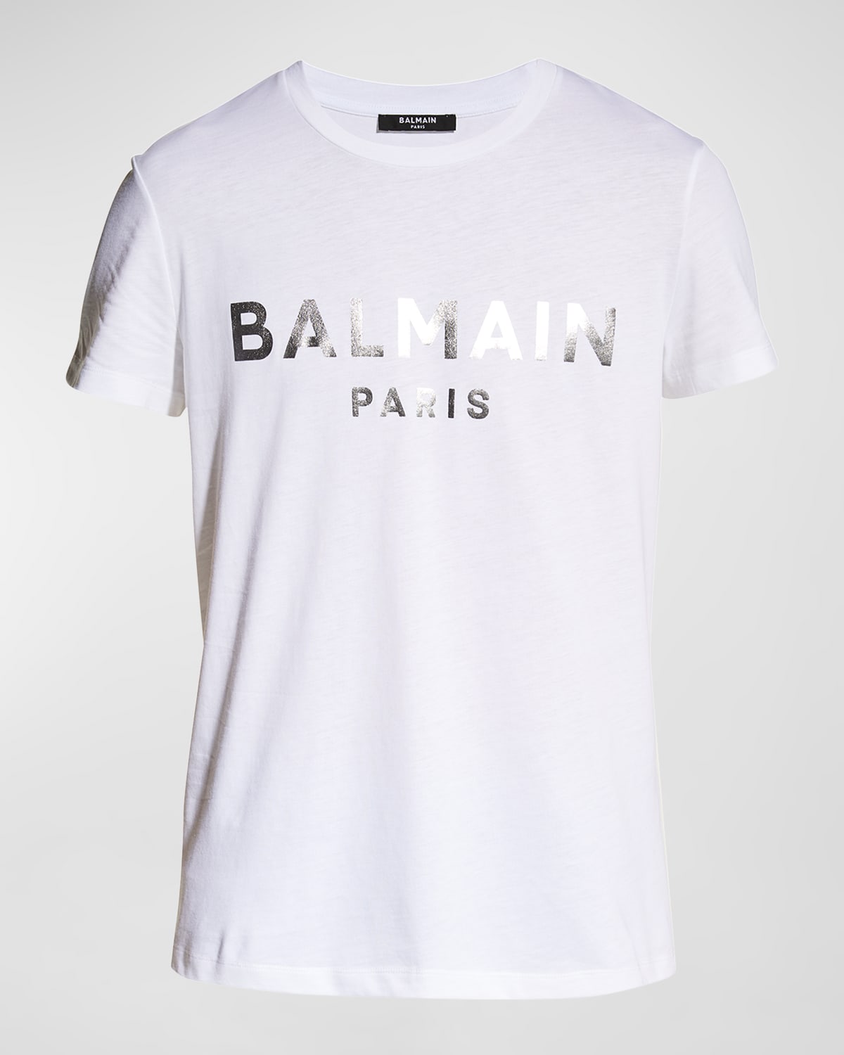 Balmain Men's Logo Crew T-Shirt | Neiman Marcus