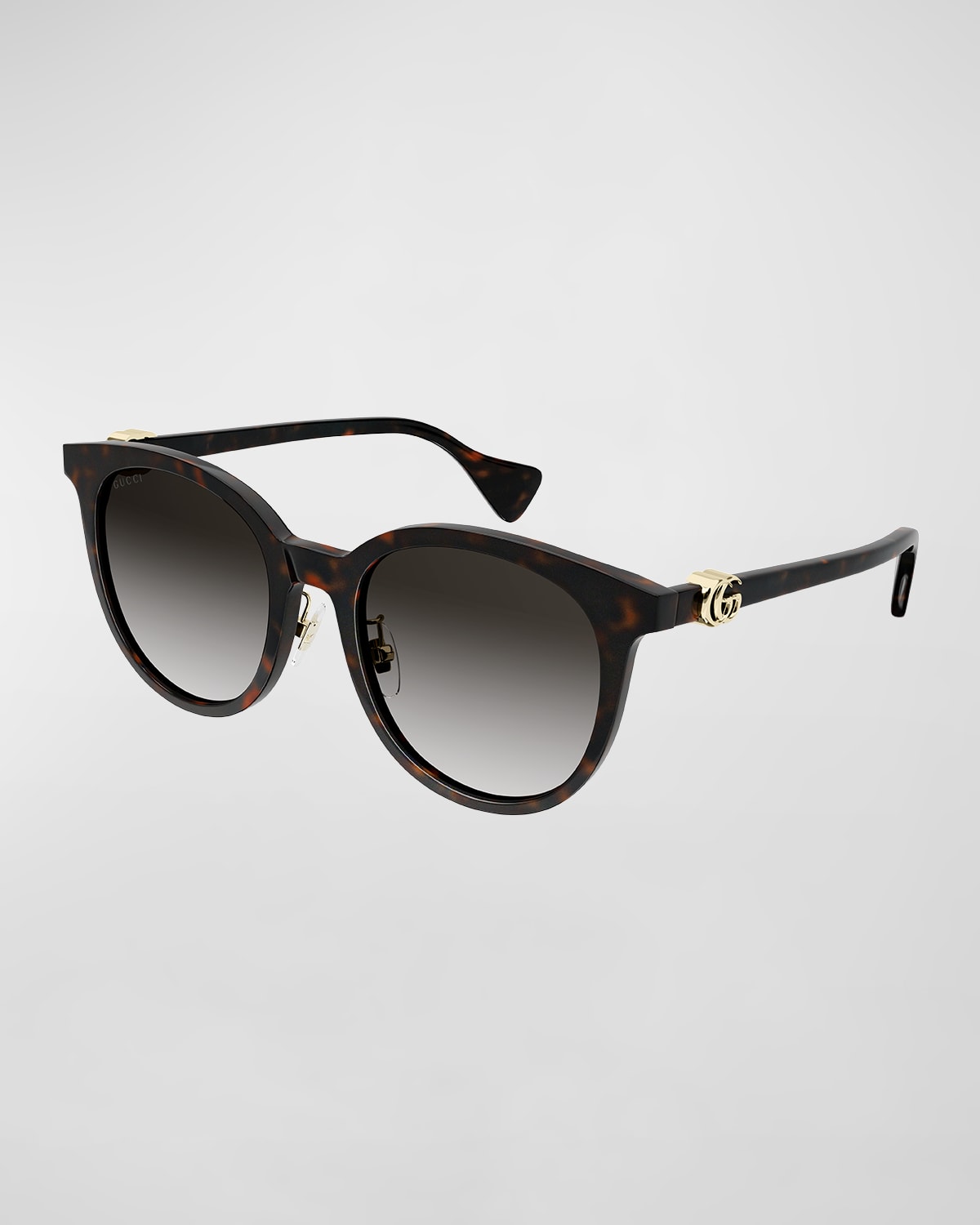 Gucci Rounded Metal Cat-Eye Sunglasses | Neiman Marcus