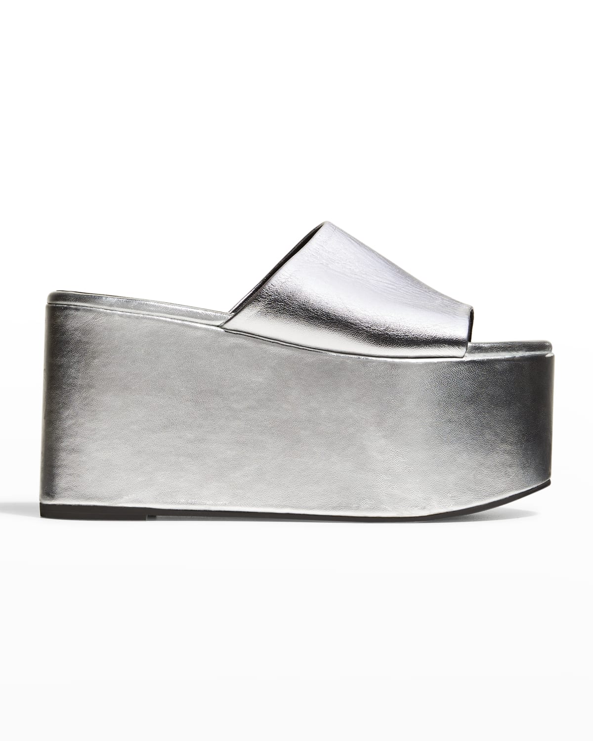 Simon Miller Slice Zebra Platform Mule Sandals | Neiman Marcus