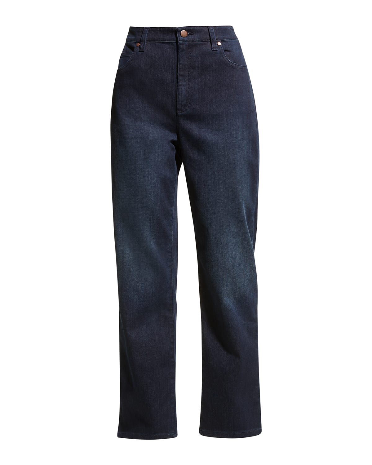 Eileen Fisher High-Rise Stretch Denim Jeans | Neiman Marcus