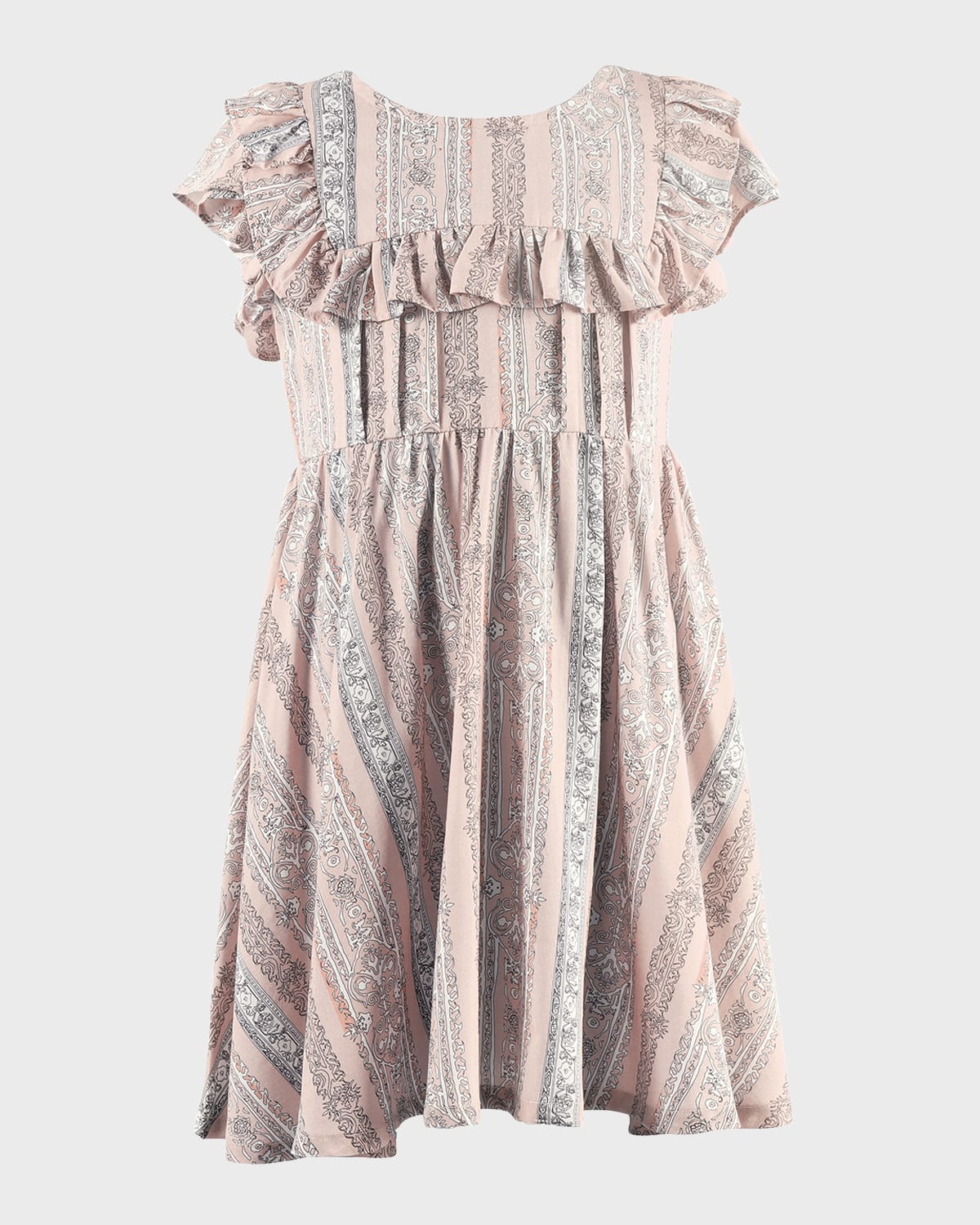 Island Kids & Kids Isle Girl's Velvet Ruffle-Trim Dress, Size 4-12 ...