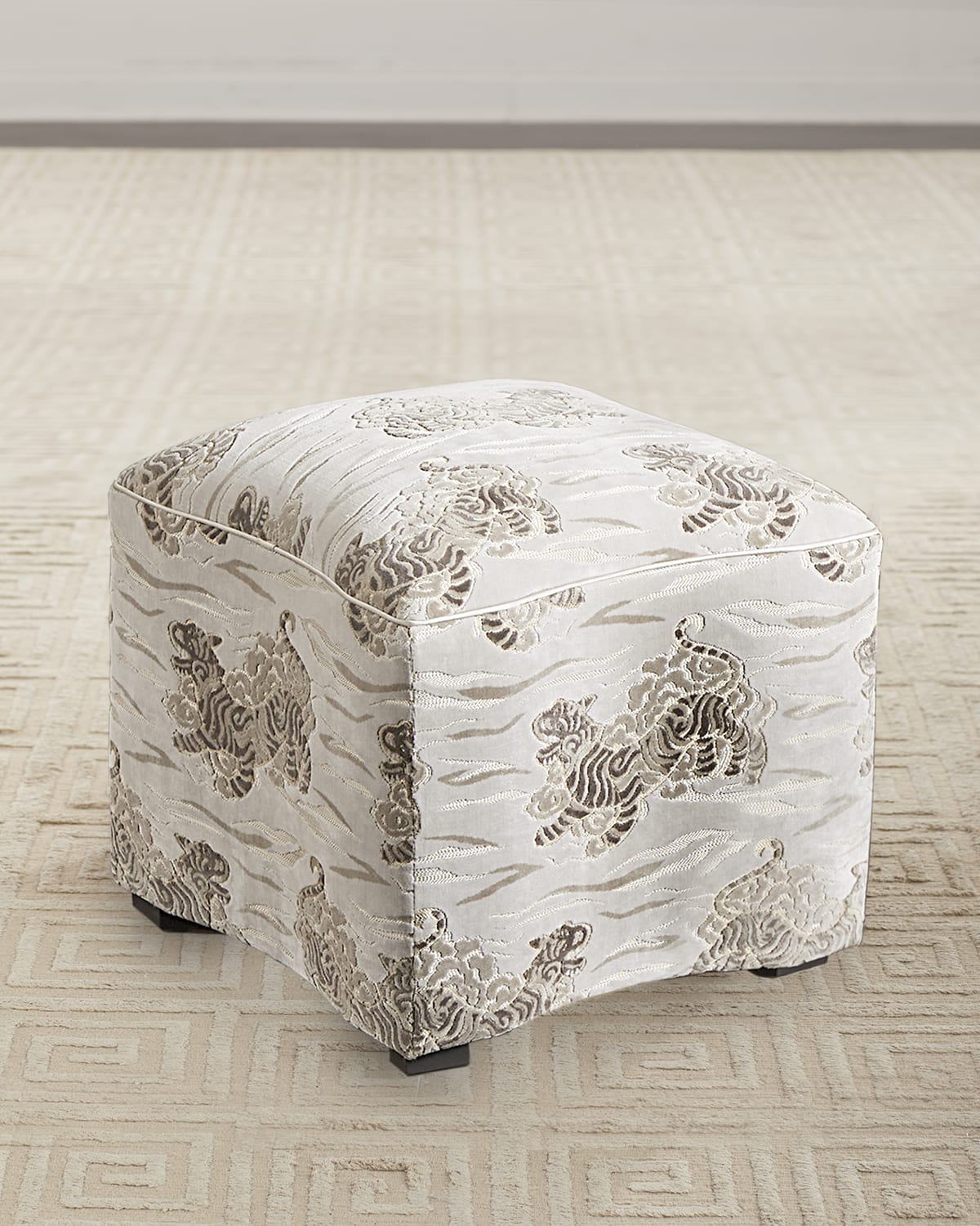 John-Richard Collection Curved Ottoman | Neiman Marcus