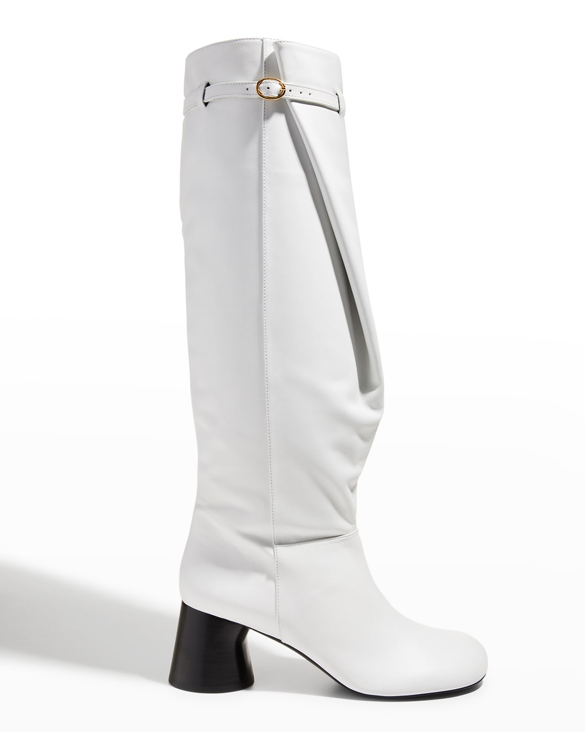 Alexander McQueen Patent Over-The-Knee Platform Boots | Neiman Marcus