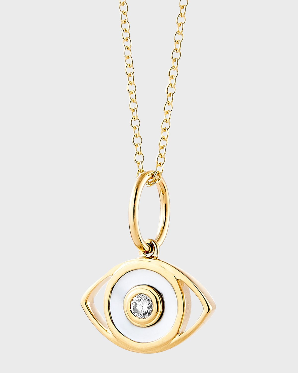 Syna Mother-Of-Pearl & Diamond Cosmic Pendant Necklace | Neiman Marcus