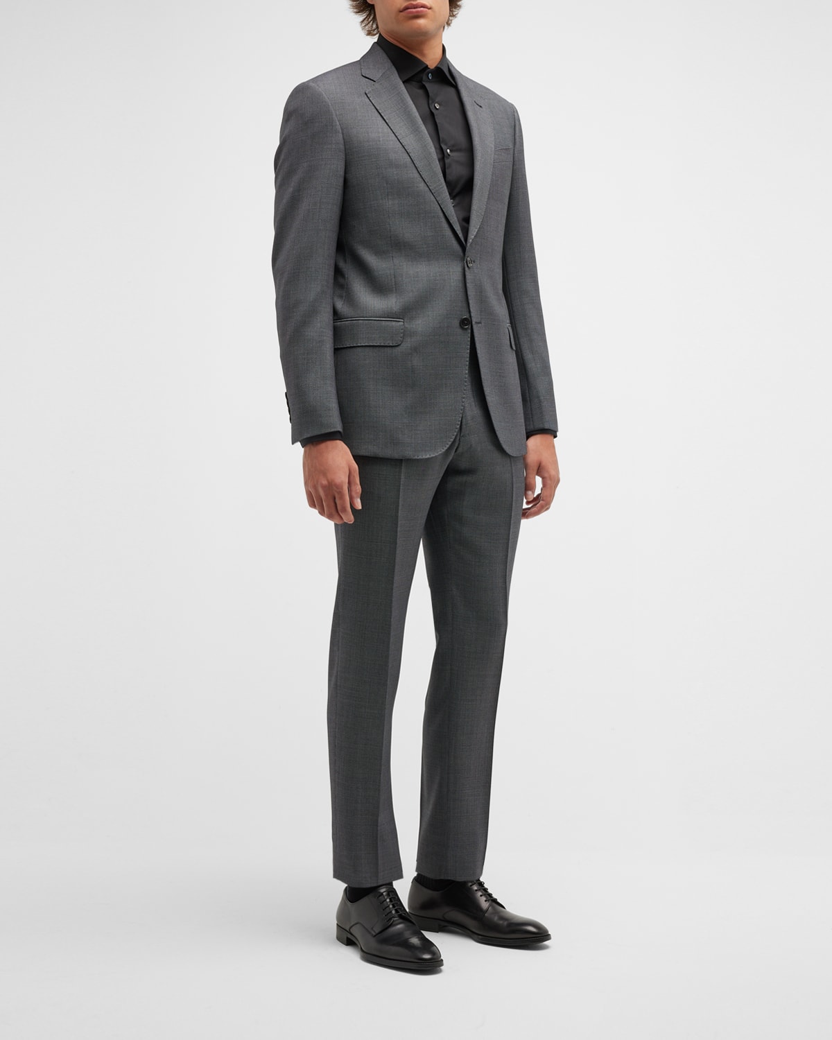 Emporio Armani Men's G-Line Micro Box Wool Suit | Neiman Marcus