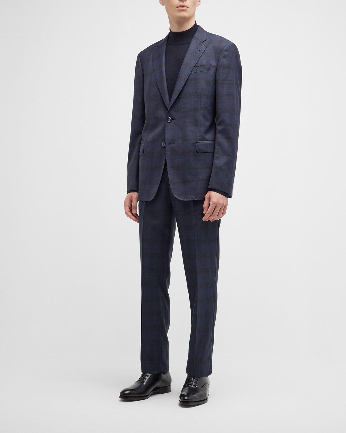 Giorgio Armani Men's Textured Wool Suit | Neiman Marcus