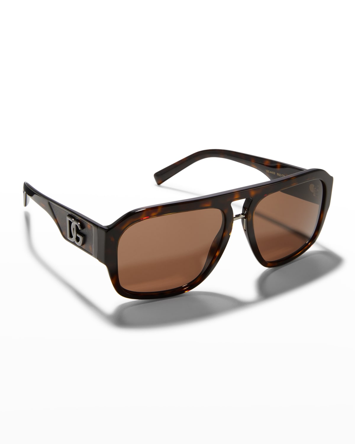 Dolce&Gabbana Men's DG-Logo Square Sunglasses | Neiman Marcus