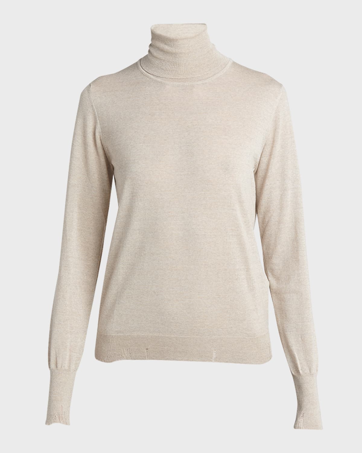 Milly Turtleneck Fringe-Trim Sweater | Neiman Marcus Milly Turtleneck Fringe-Trim Sweater | Neiman Marcus