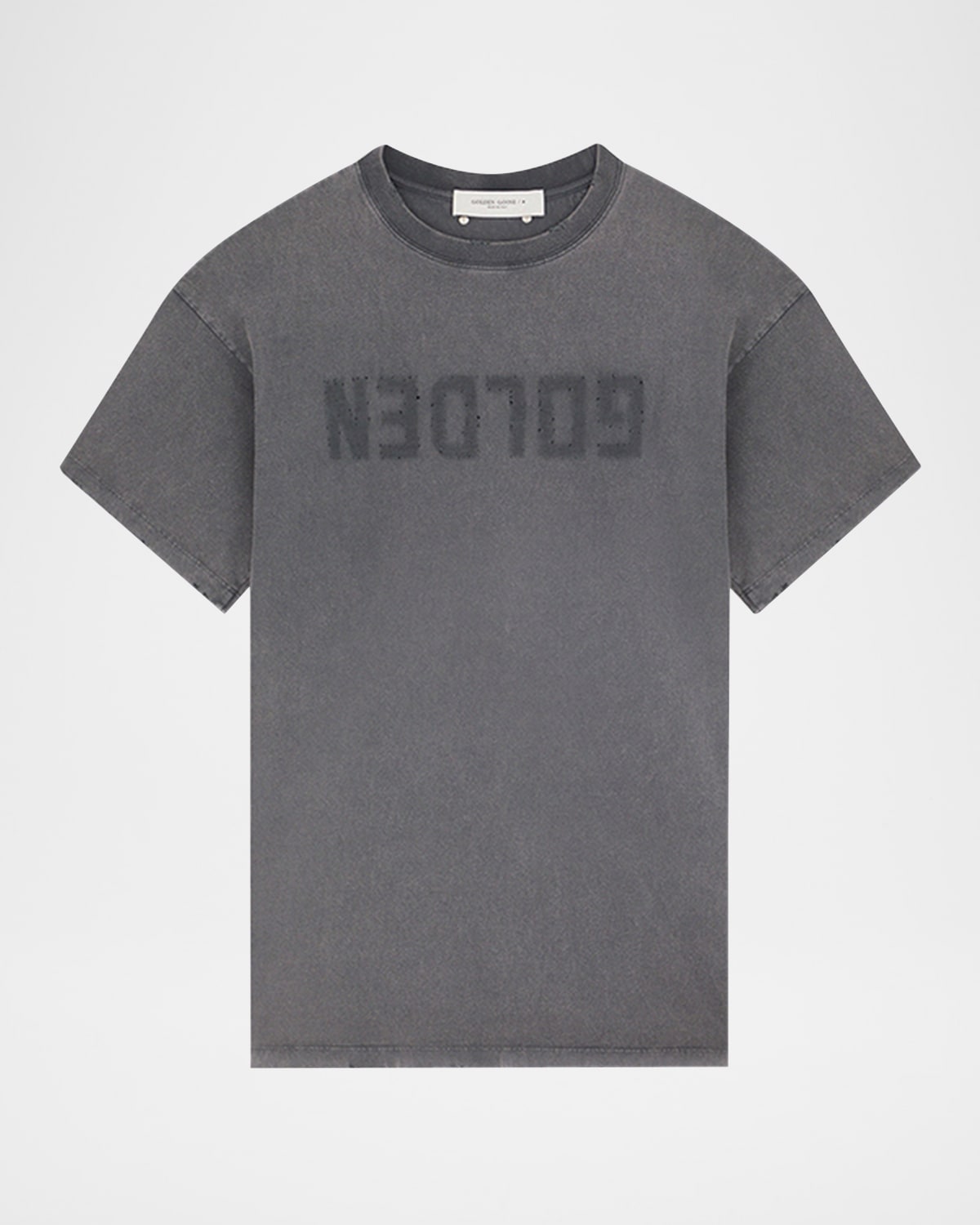 Golden Goose Men's Reverse Logo Distressed T-Shirt | Neiman Marcus