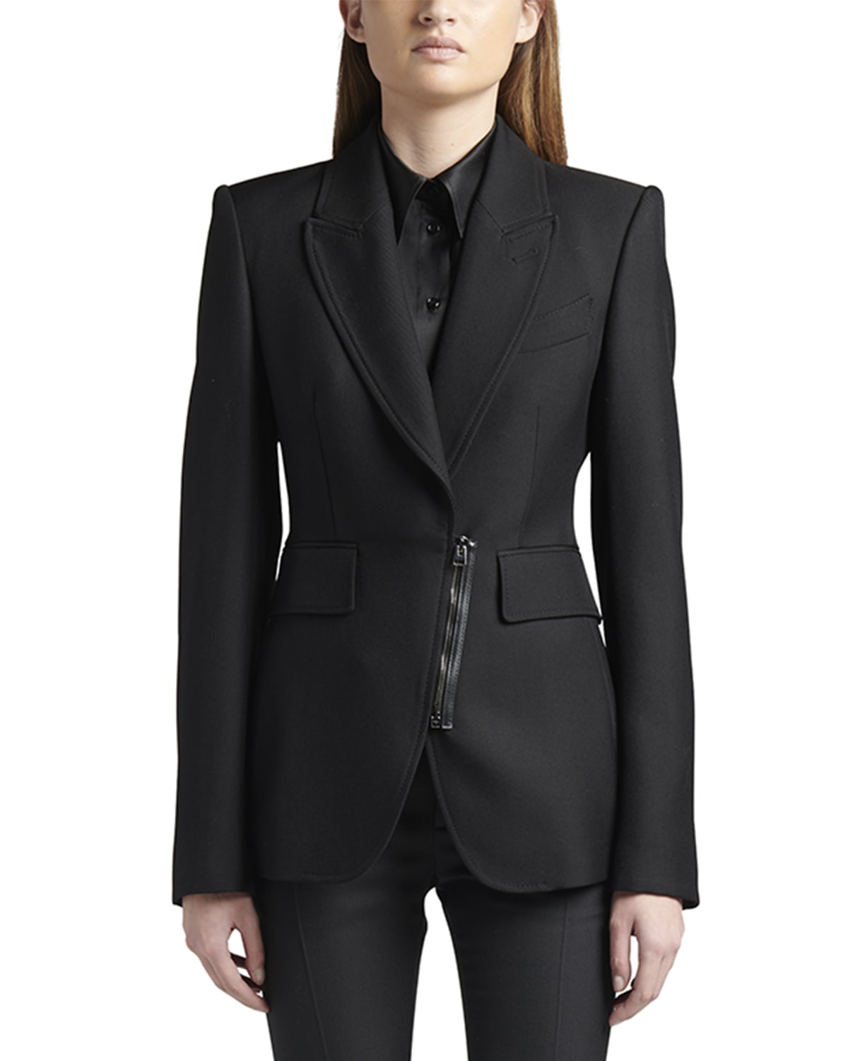 Nili Lotan Diane Single-Breasted Blazer Jacket | Neiman Marcus