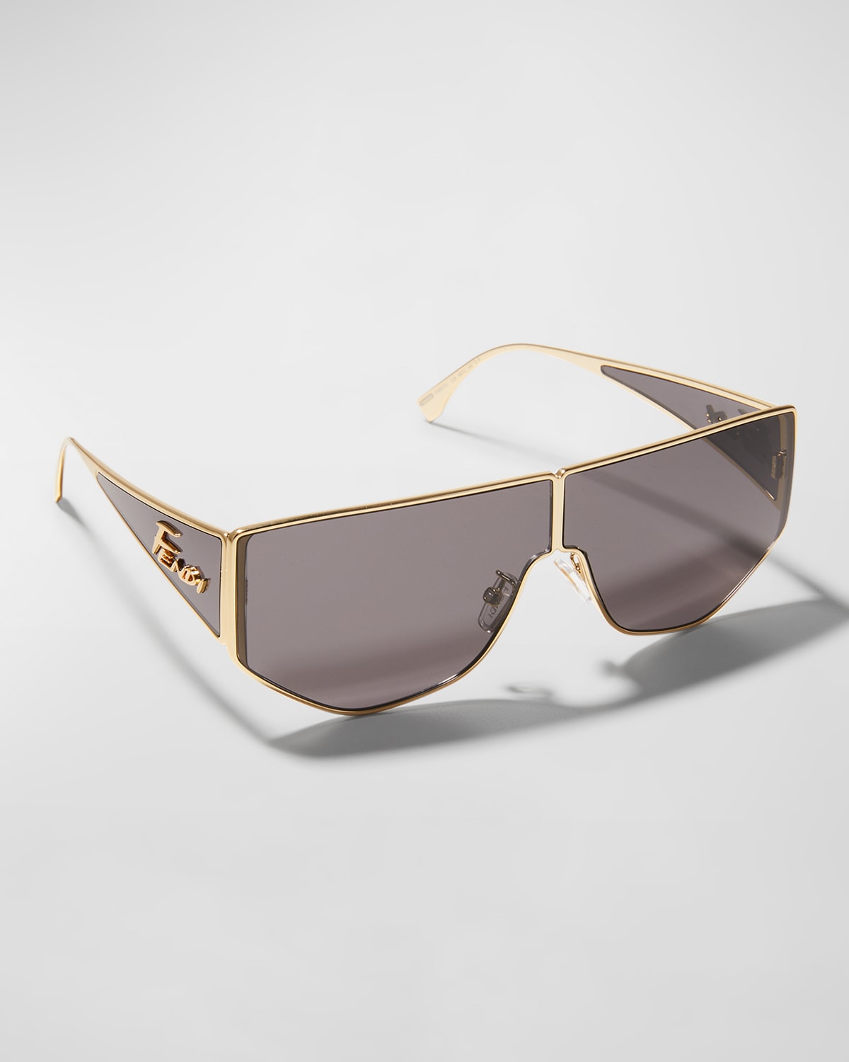 Versace Men's Medusa Head Metal Shield Sunglasses | Neiman Marcus