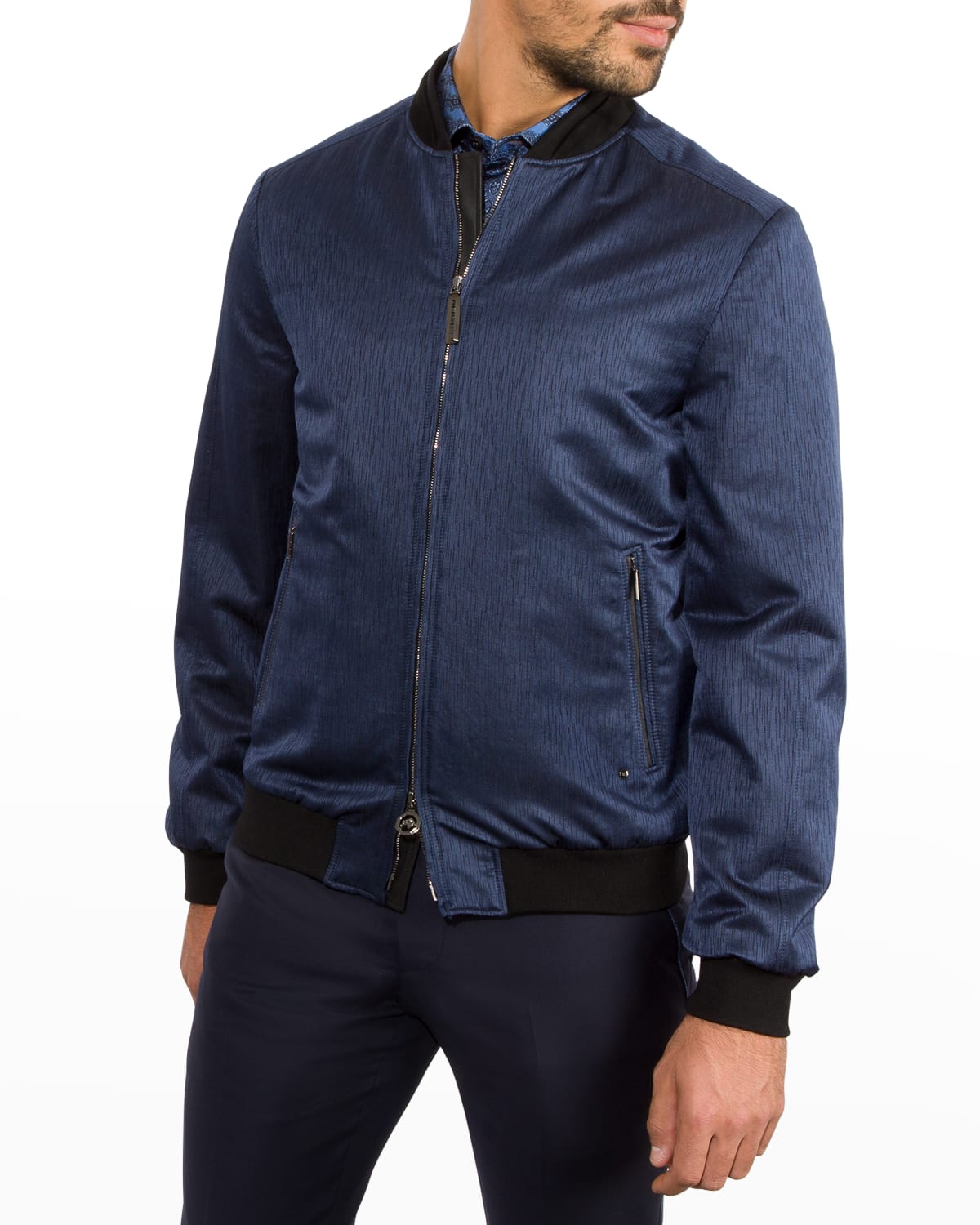 Stefano Ricci Men's Leather Bomber Jacket | Neiman Marcus