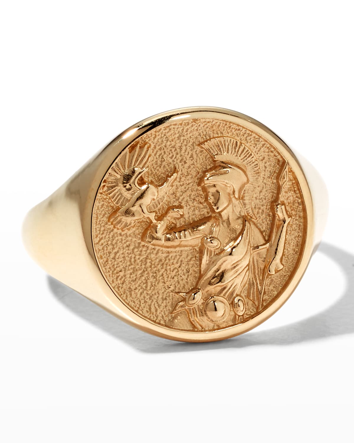 Awe Inspired 14k Yellow Gold Cleopatra Signet Ring | Neiman Marcus