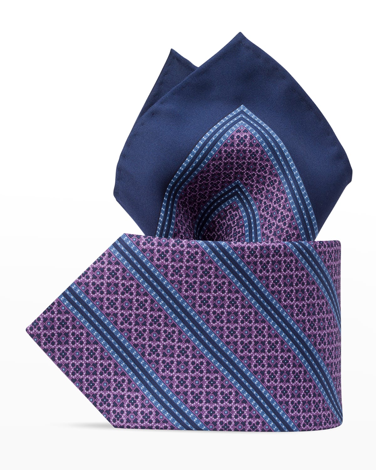 Stefano Ricci Men's Geometric-Print Silk Tie | Neiman Marcus