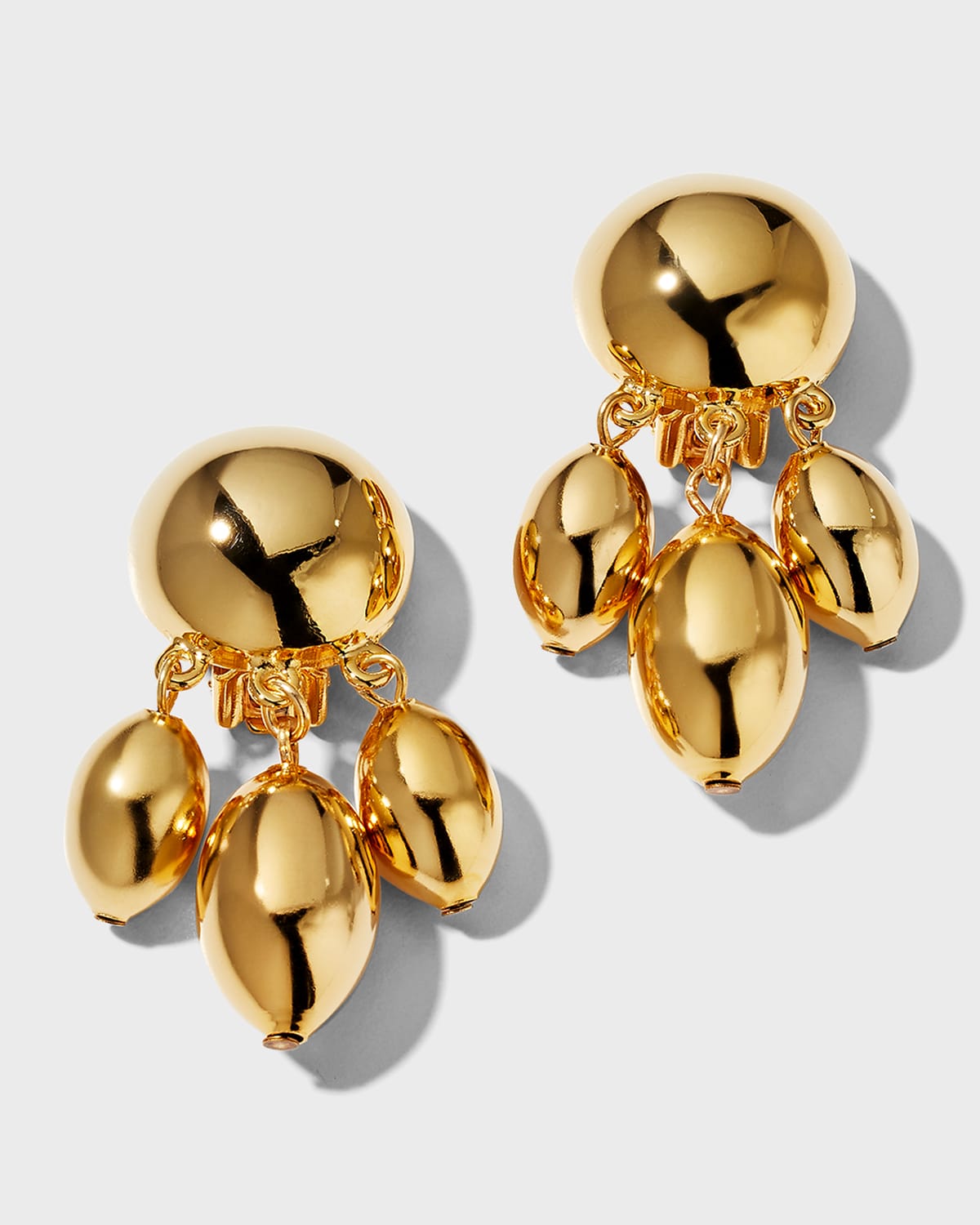 Ben-Amun Pearly Dangle Clip Earrings | Neiman Marcus