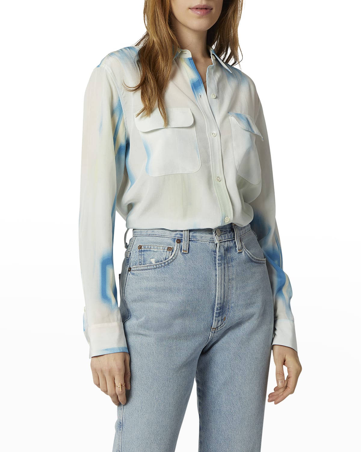 Equipment Signature Button-Down Shirt | Neiman Marcus