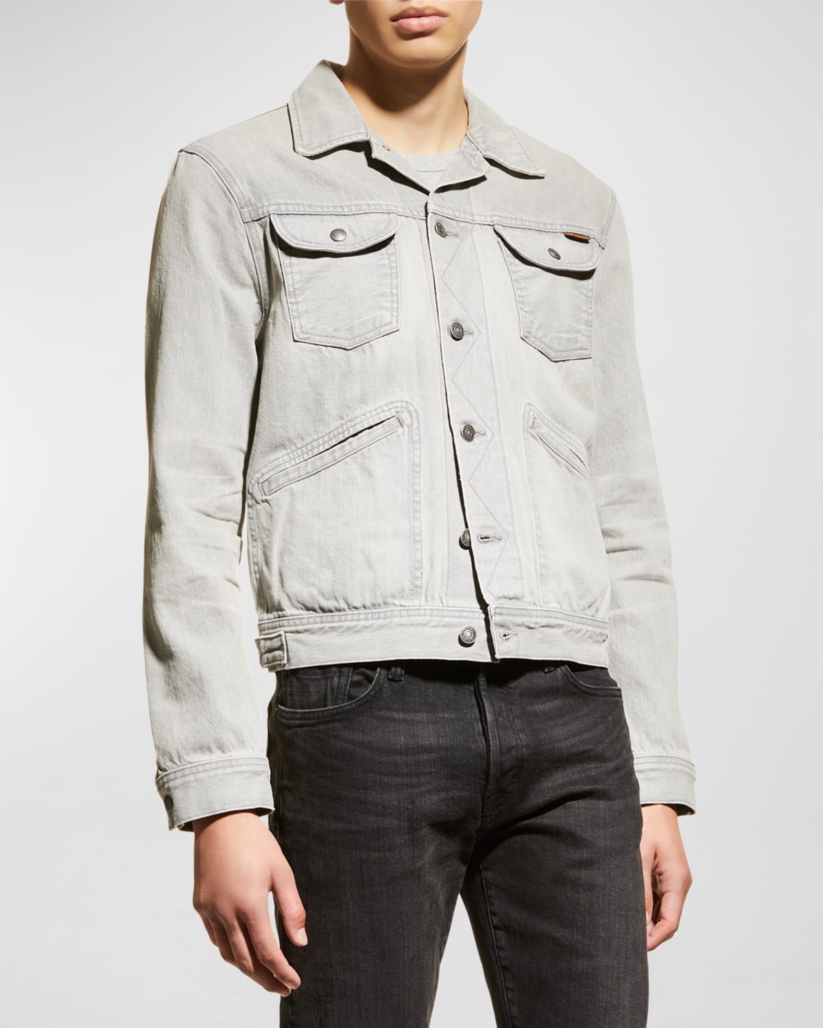 Loewe Men's Puzzle Denim Jacket | Neiman Marcus