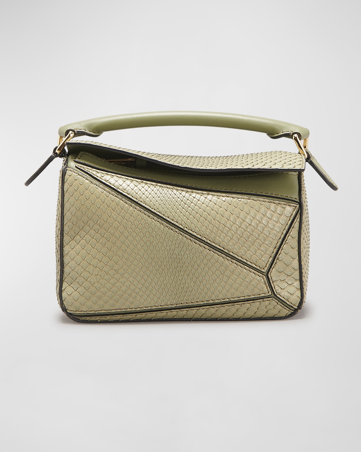 Loewe Puzzle Edge Mini Leather Top-Handle Bag | Neiman Marcus