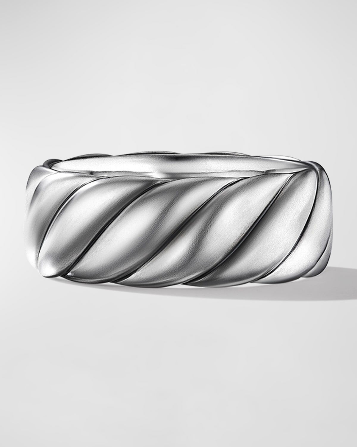 David Yurman Men's Streamline® Three-Row Band Ring with Black Diamonds ...