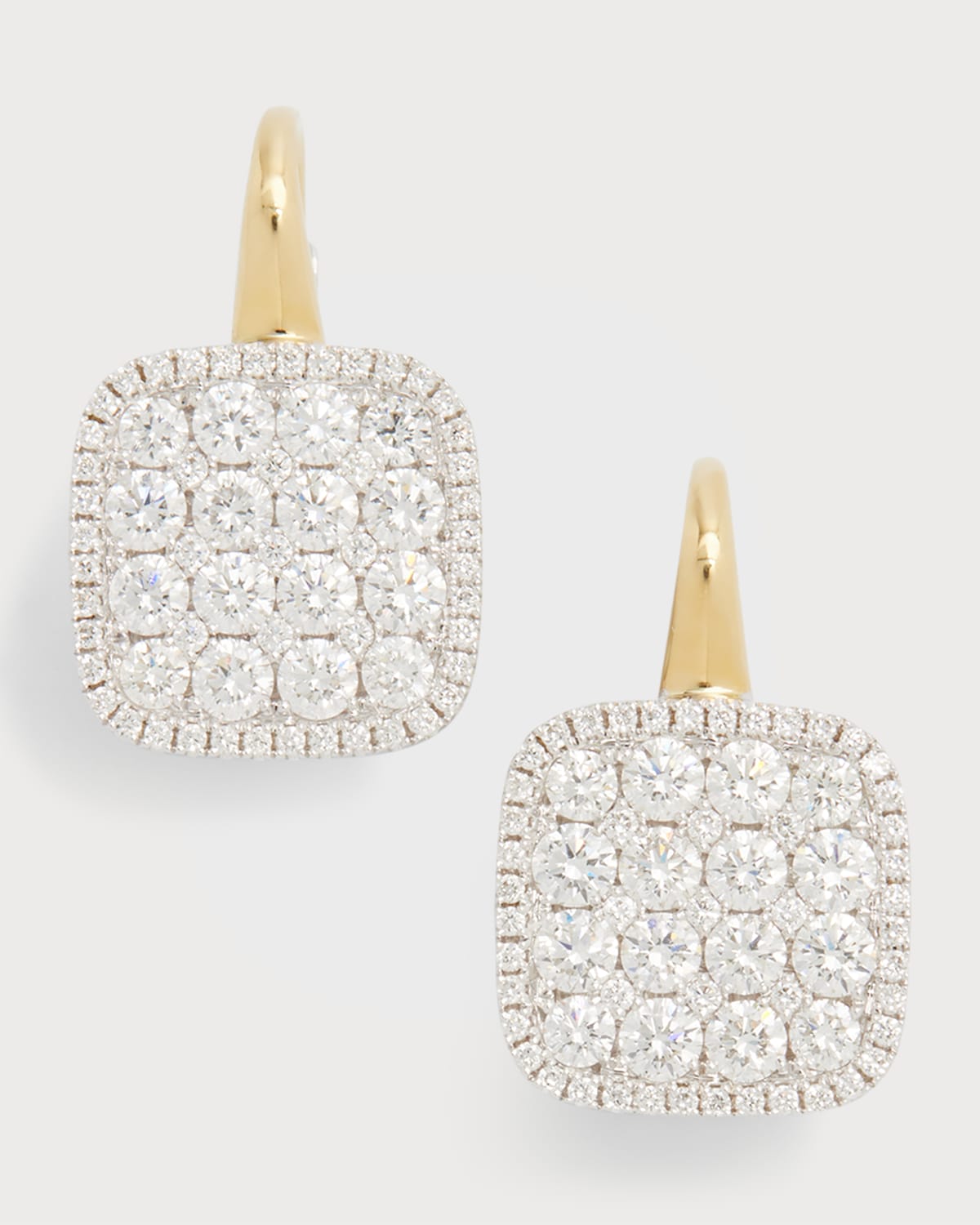 Frederic Sage Firenze II 18k White Gold Diamond & Sapphire Earrrings ...