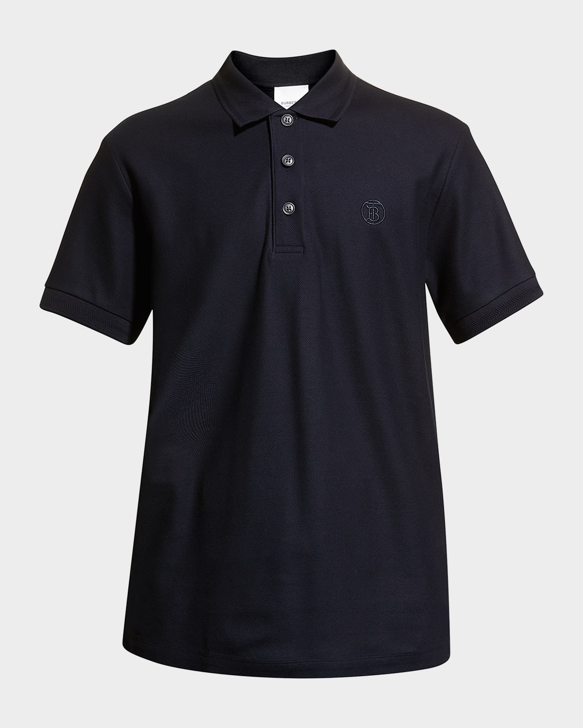 Burberry Men's Eddie Pique Polo Shirt, Navy | Neiman Marcus