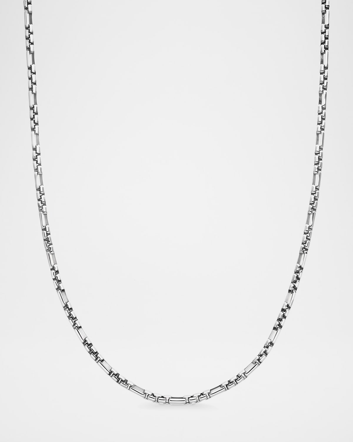 David Yurman Men's Box Chain Necklace in Silver, 5.2mm, 22"L | Neiman ...