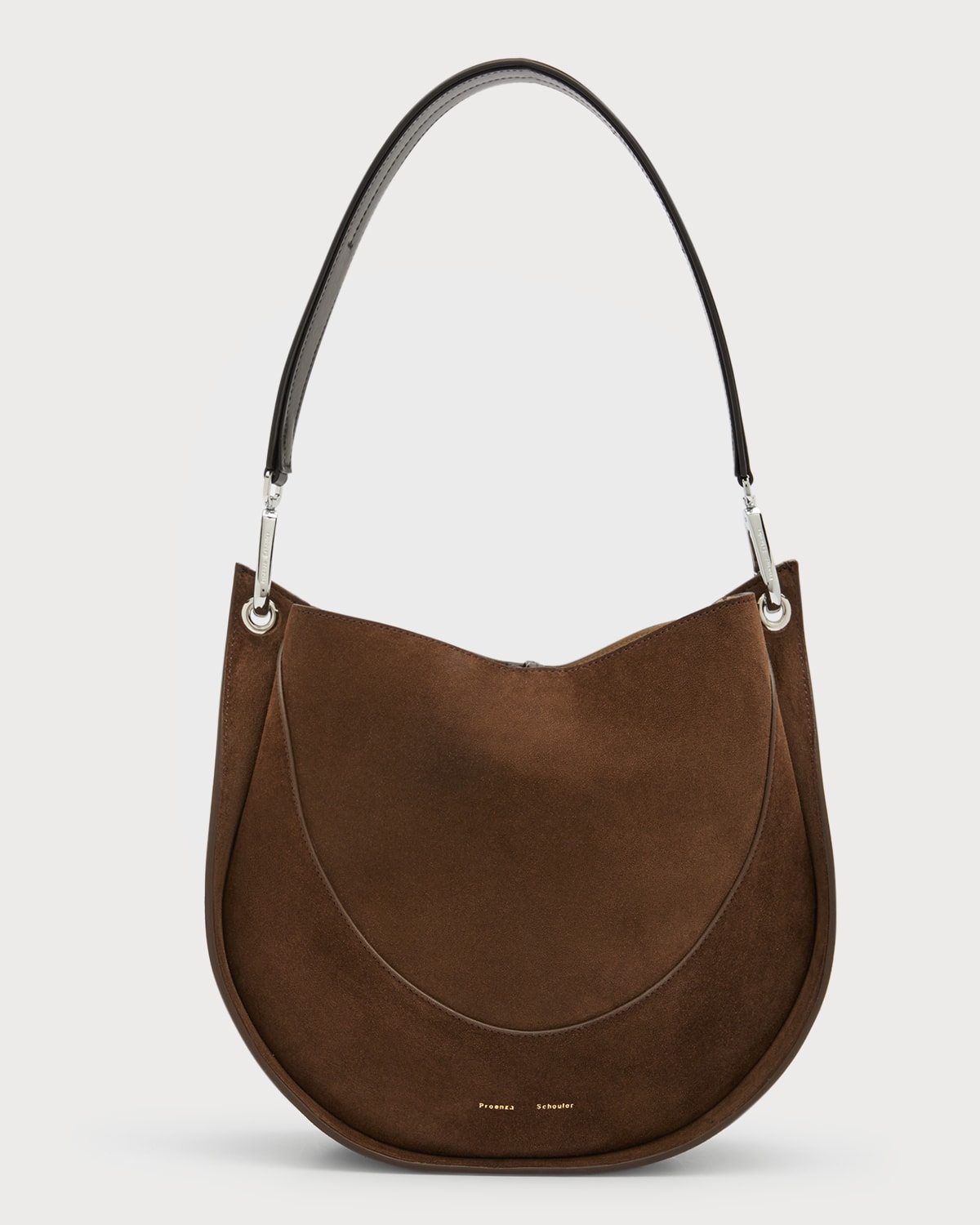 Proenza Schouler Large Ruched Suede & Leather Tote Bag | Neiman Marcus