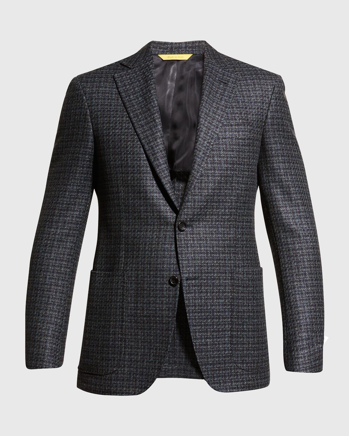 Canali Men's Windowpane Wool Sport Jacket | Neiman Marcus