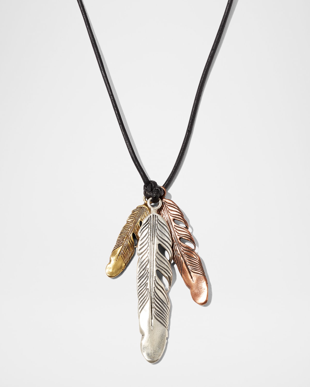 John Varvatos Men's Distressed Dog Tag Pendant Necklace | Neiman Marcus