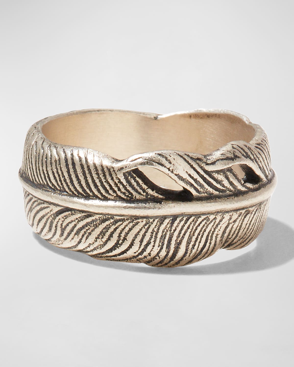 John Varvatos Men's Two-Tone Wrap Band Ring | Neiman Marcus