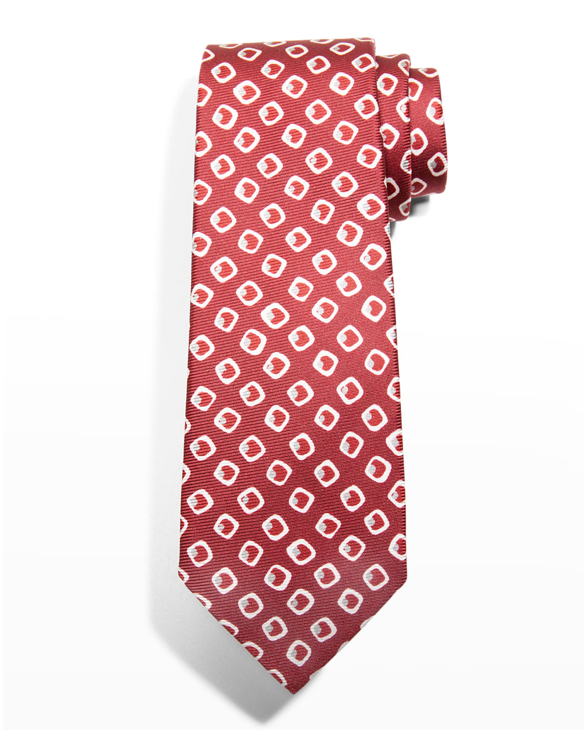 Kiton Solid Silk Twill Tie, Light Blue | Neiman Marcus
