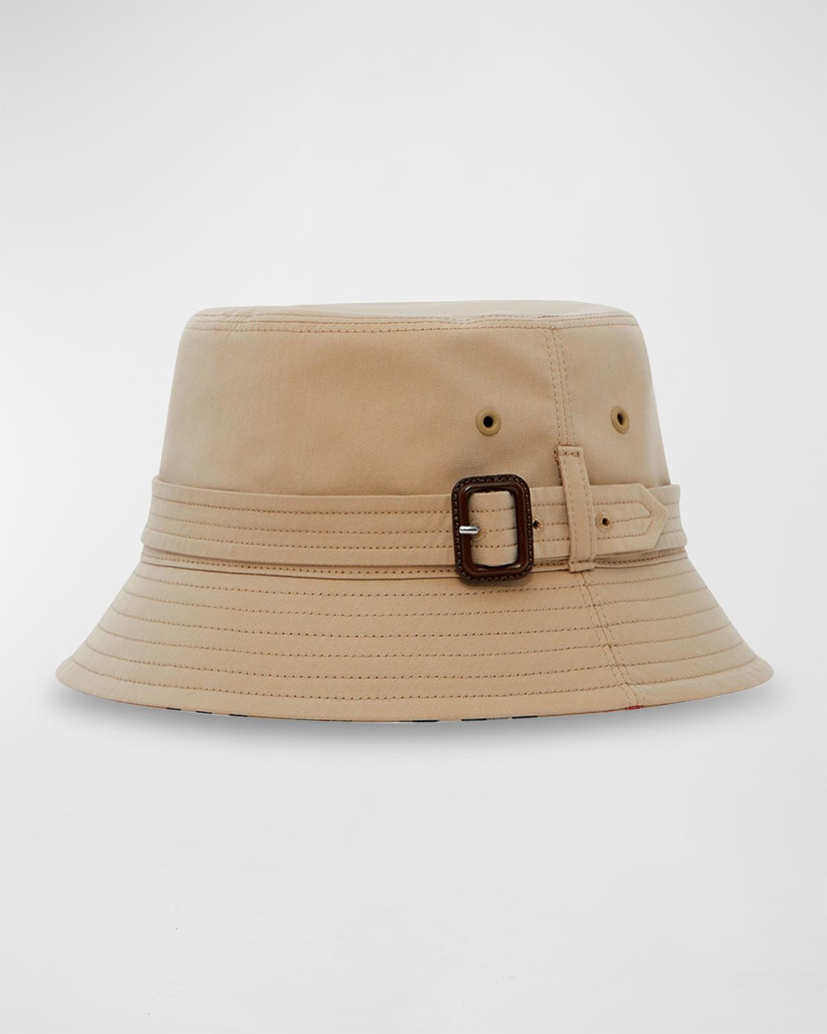 Burberry Men's Exploded Check Bucket Hat | Neiman Marcus