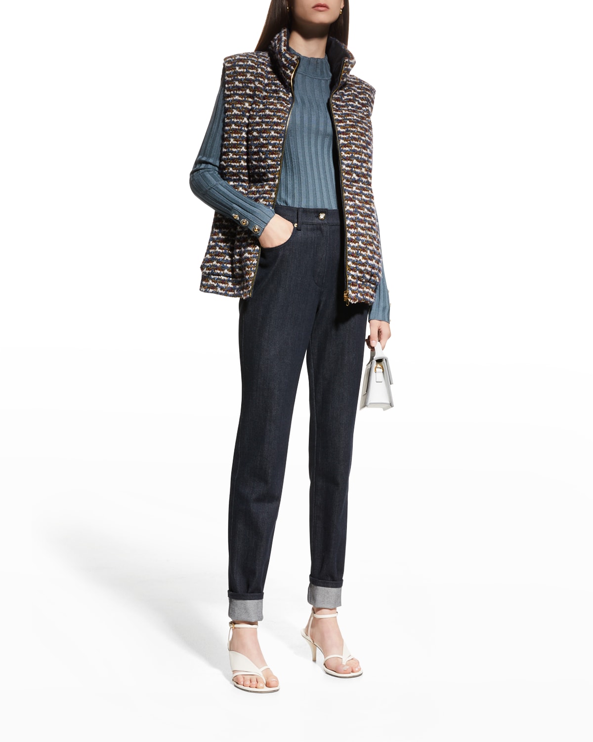 Cinq a Sept Paco Straight-Leg Denim Pants | Neiman Marcus