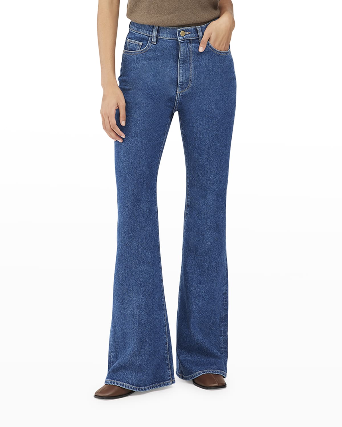 DL1961 Premium Denim Rachel Flare Ultra High Rise Instasculpt Jeans ...