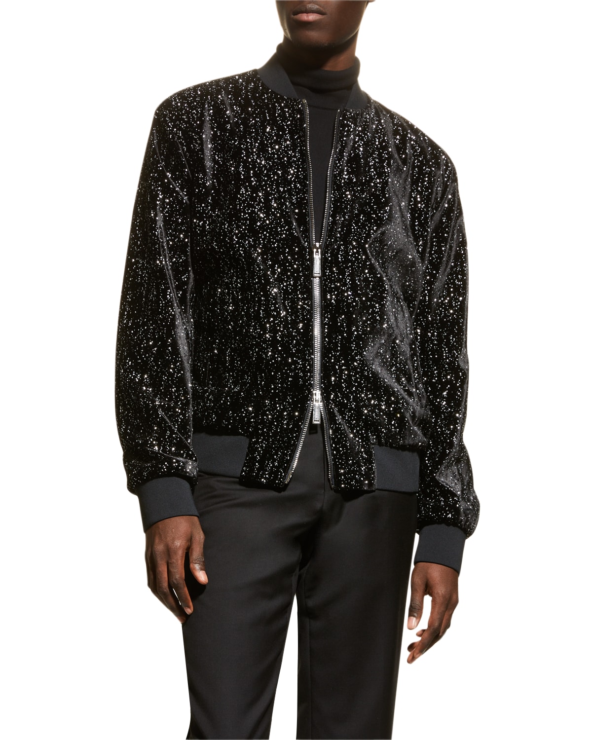 Burberry Men's Maltby Check Knit Jacket | Neiman Marcus