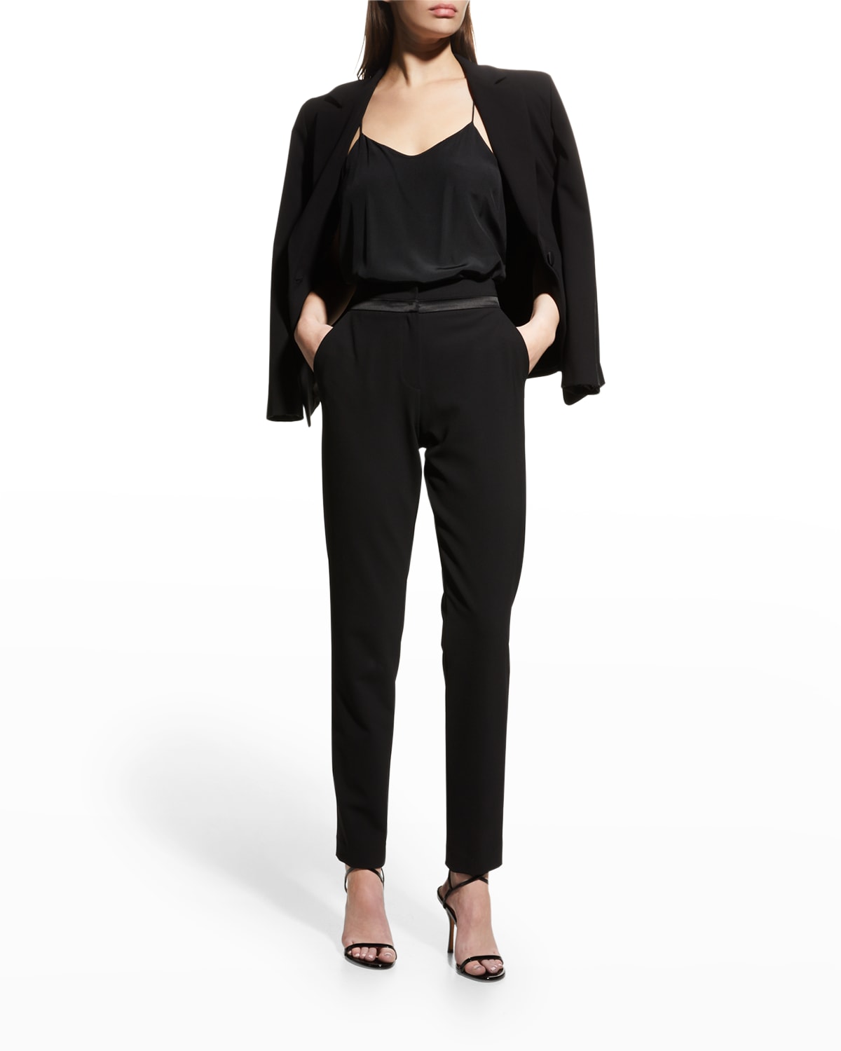 Vince Mid-Rise Tapered Pull-On Pants | Neiman Marcus