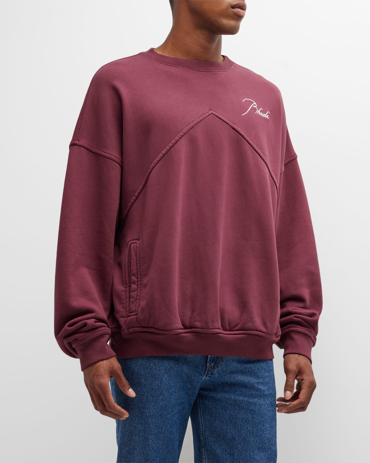 Loewe Men's Embroidered Logo Sweatshirt | Neiman Marcus