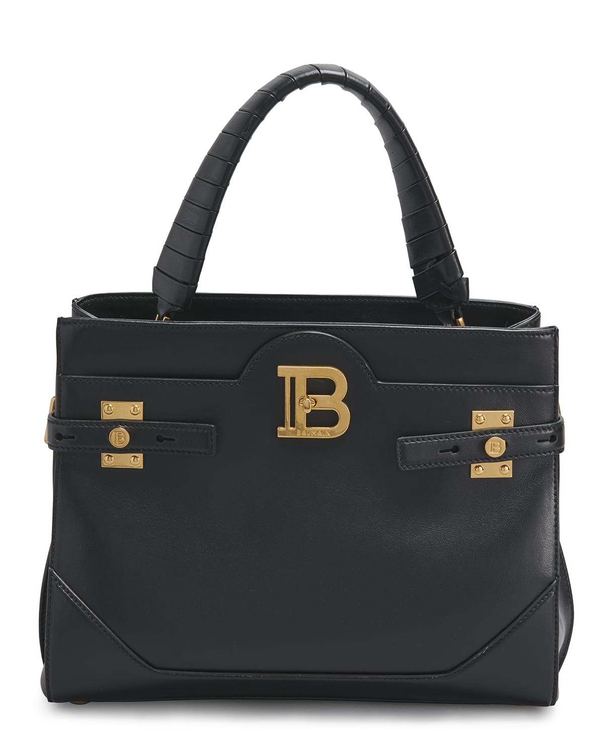 Balmain BBuzz 31 Logo Canvas Shoulder Bag | Neiman Marcus