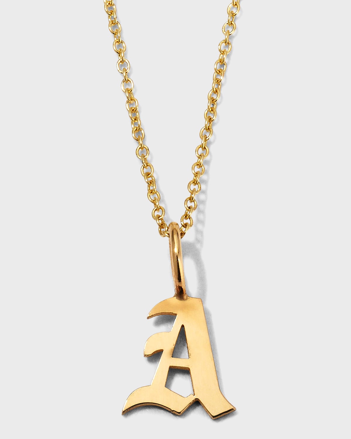 Sarah Chloe Amelia 14k Gold Script Initial Necklace | Neiman Marcus