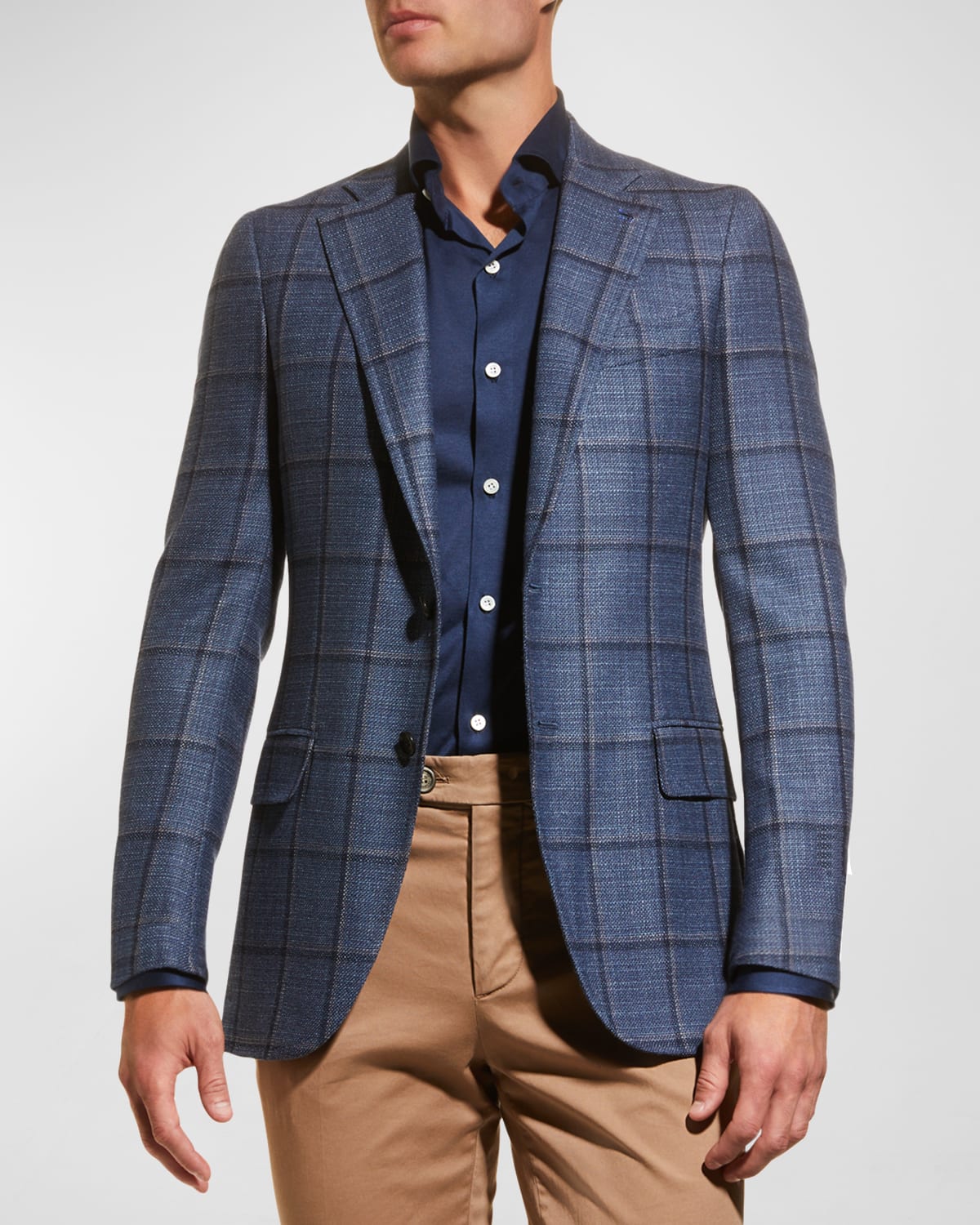 Isaia Men's Check Sport Coat | Neiman Marcus