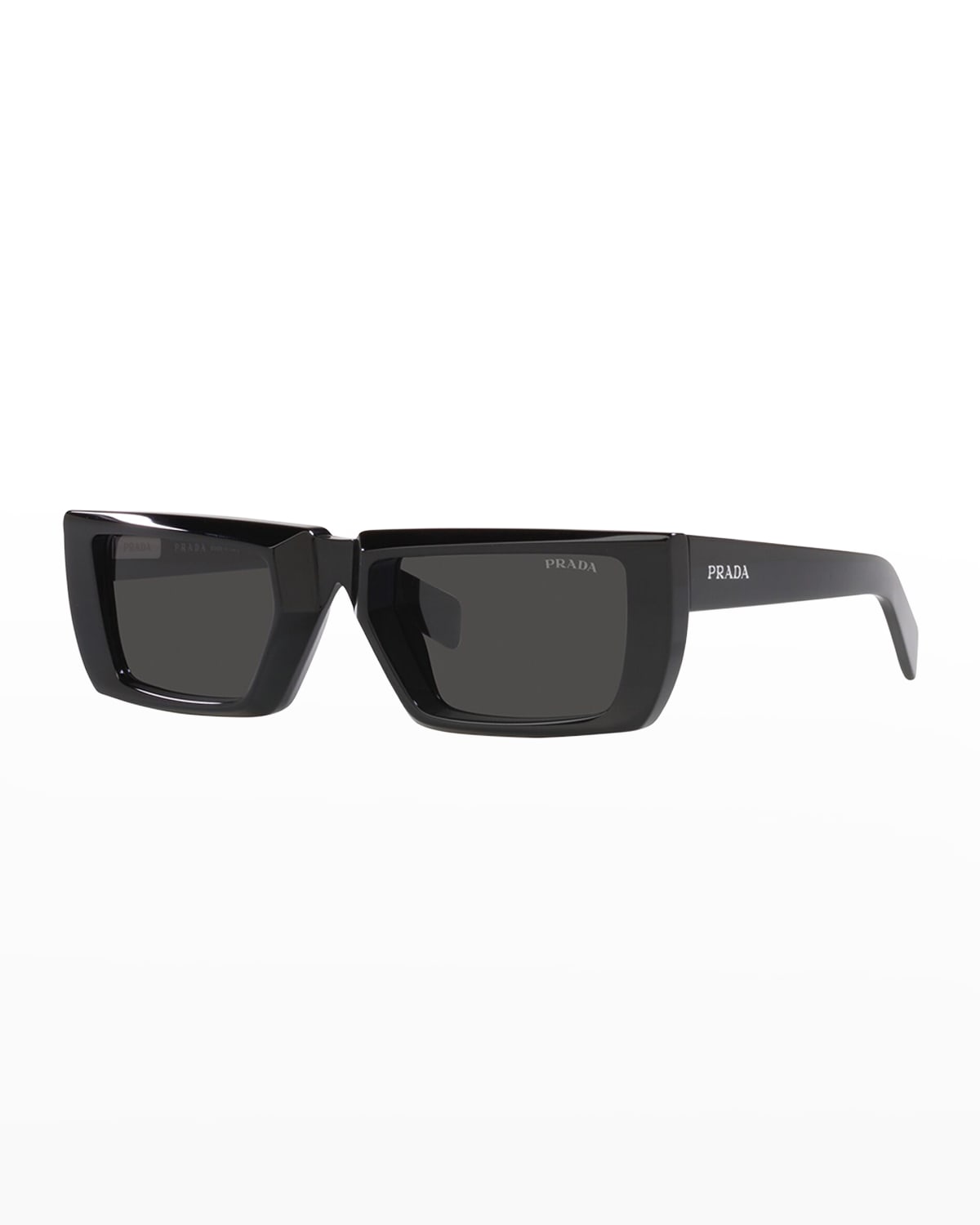 Prada Rectangle Acetate Sunglasses | Neiman Marcus