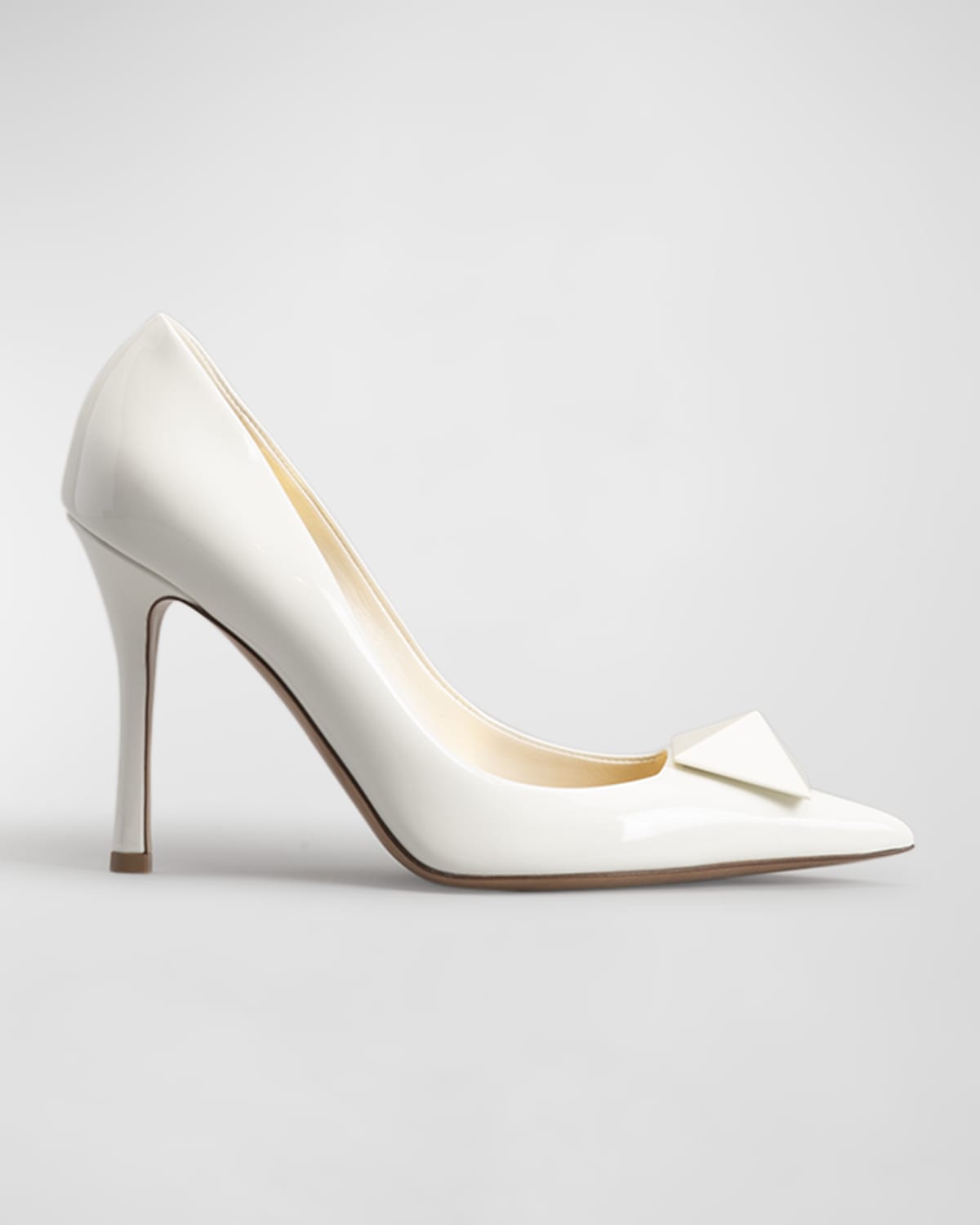 Valentino Garavani Tango Patent V Logo Ankle-Strap Pumps | Neiman Marcus