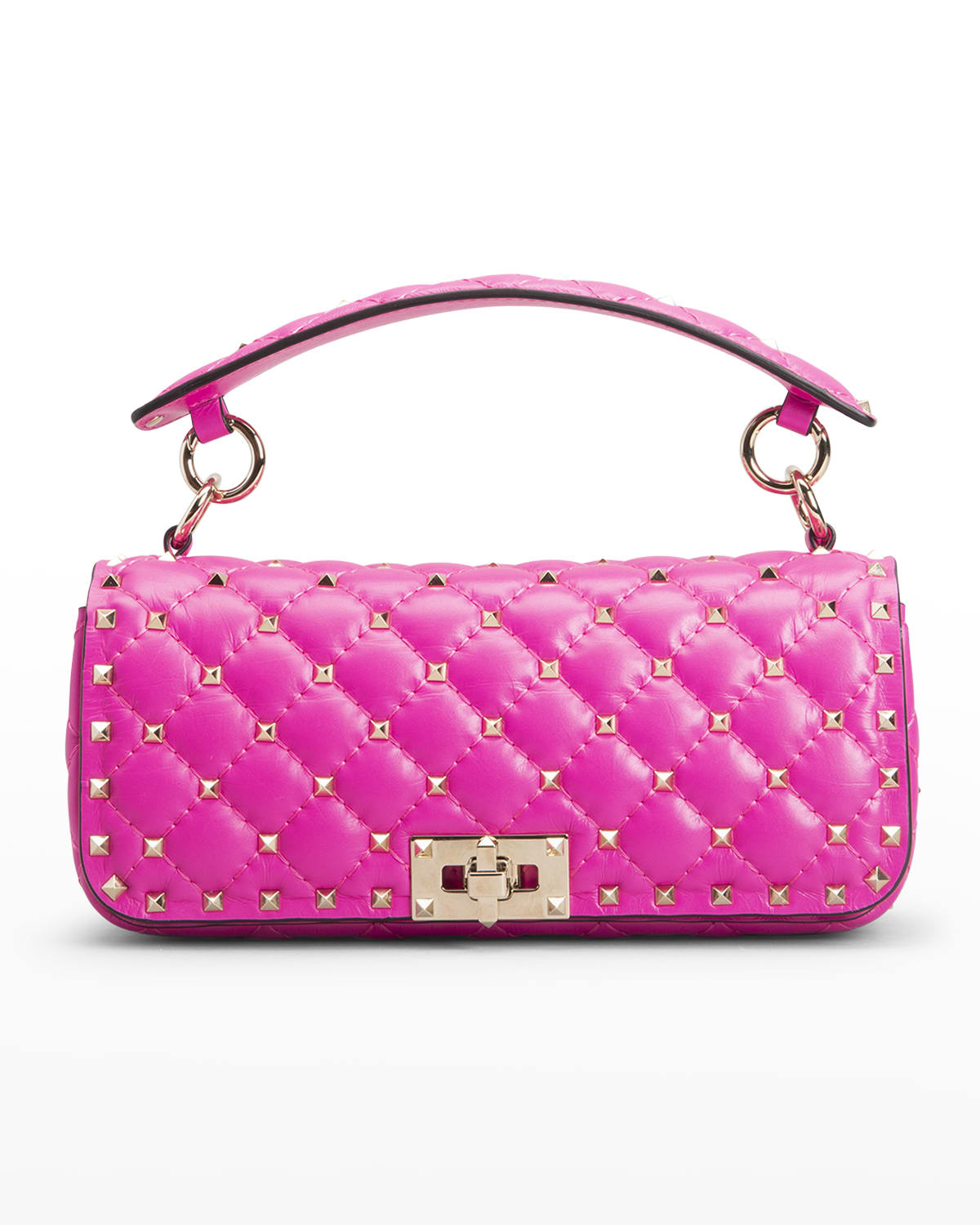 Valentino Garavani Rockstud Small Calf Leather Shoulder Bag | Neiman Marcus