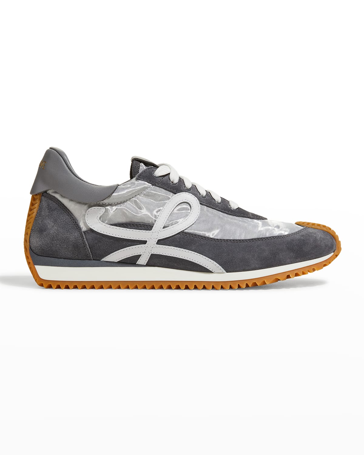 Loewe Men's Flow Nylon & Leather Runner Sneakers | Neiman Marcus